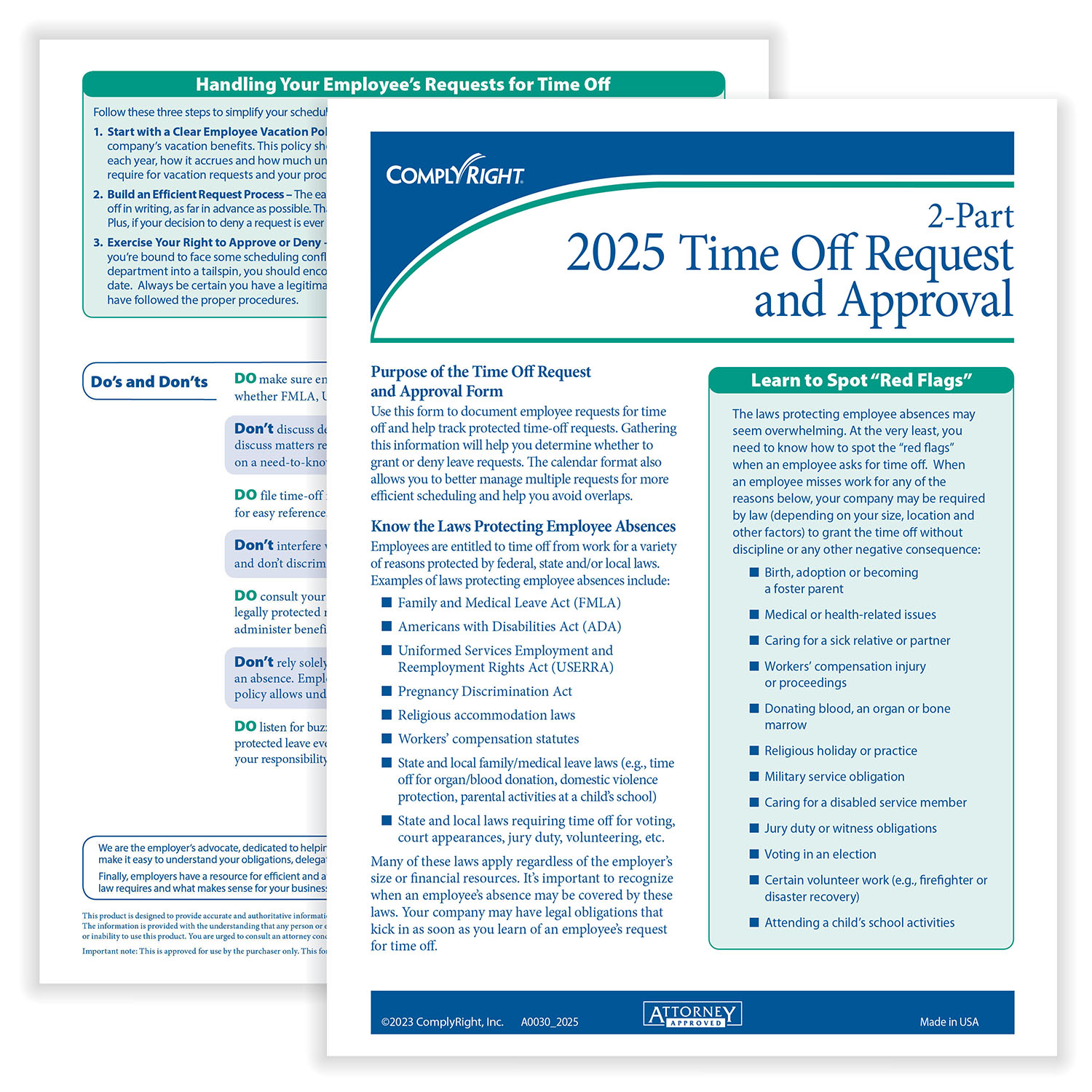 2025 Employee Vacation Planning | Vacation Planner | HRdirect