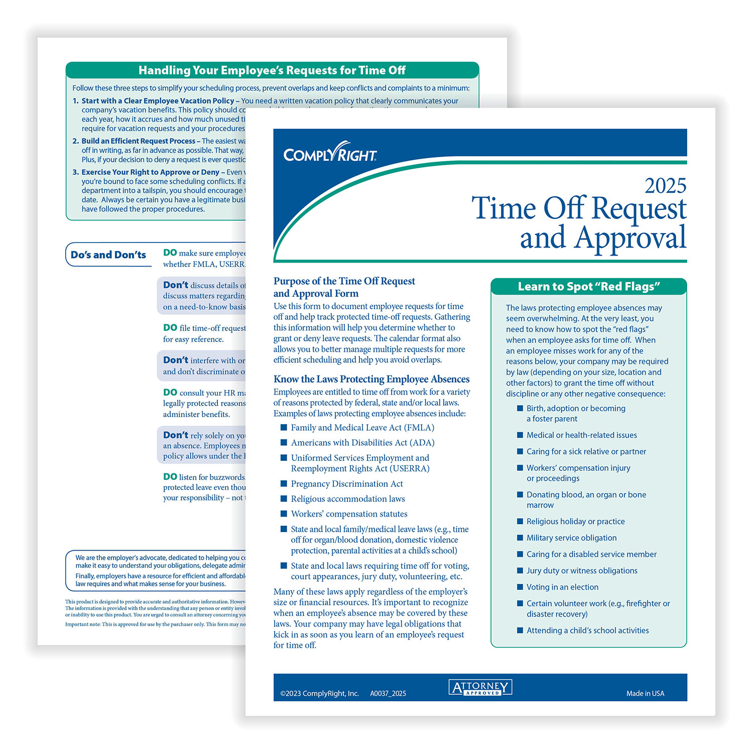2025 Time Off Request | Vacation Request Form | HRdirect