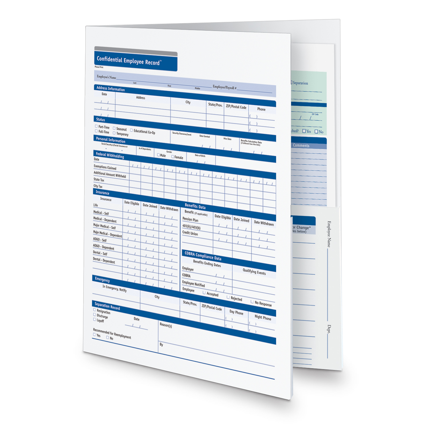 Confidential Employee Records Folder - Expanded | HRdirect