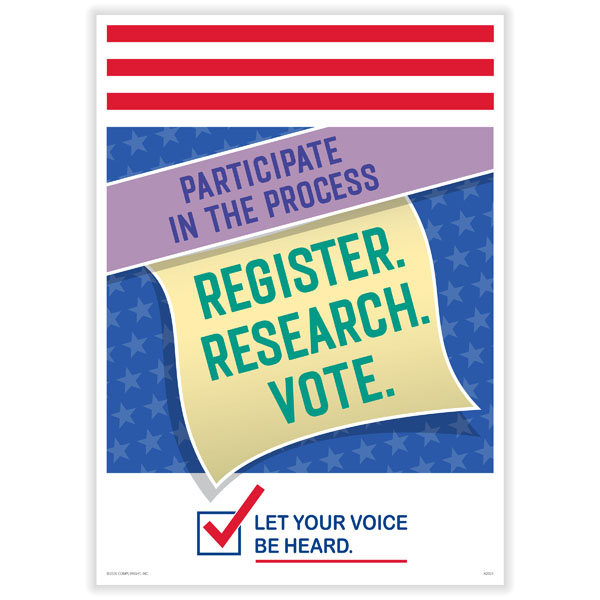 Exercise Your Right to Vote Posters