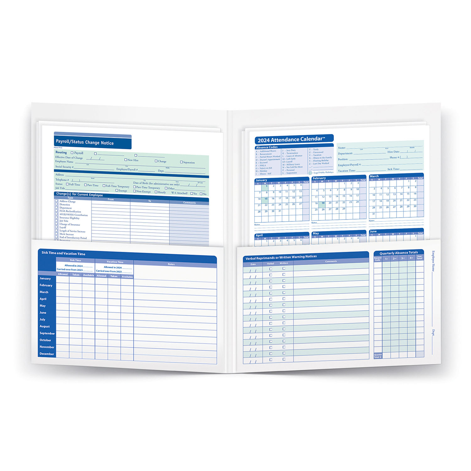 2023 Attendance Calendar Folder | HRdirect