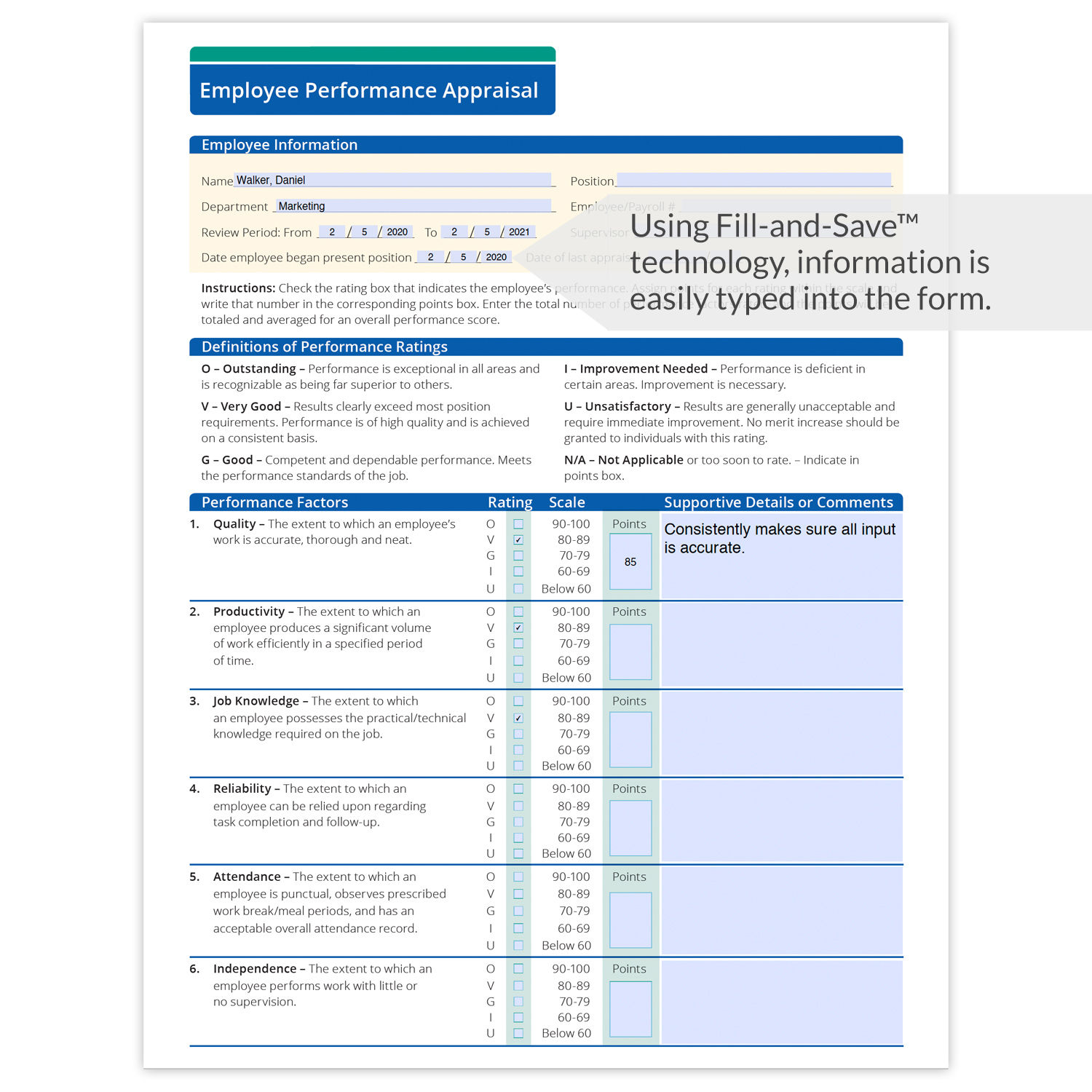 Employee Evaluation Forms: Performance Management | HRdirect