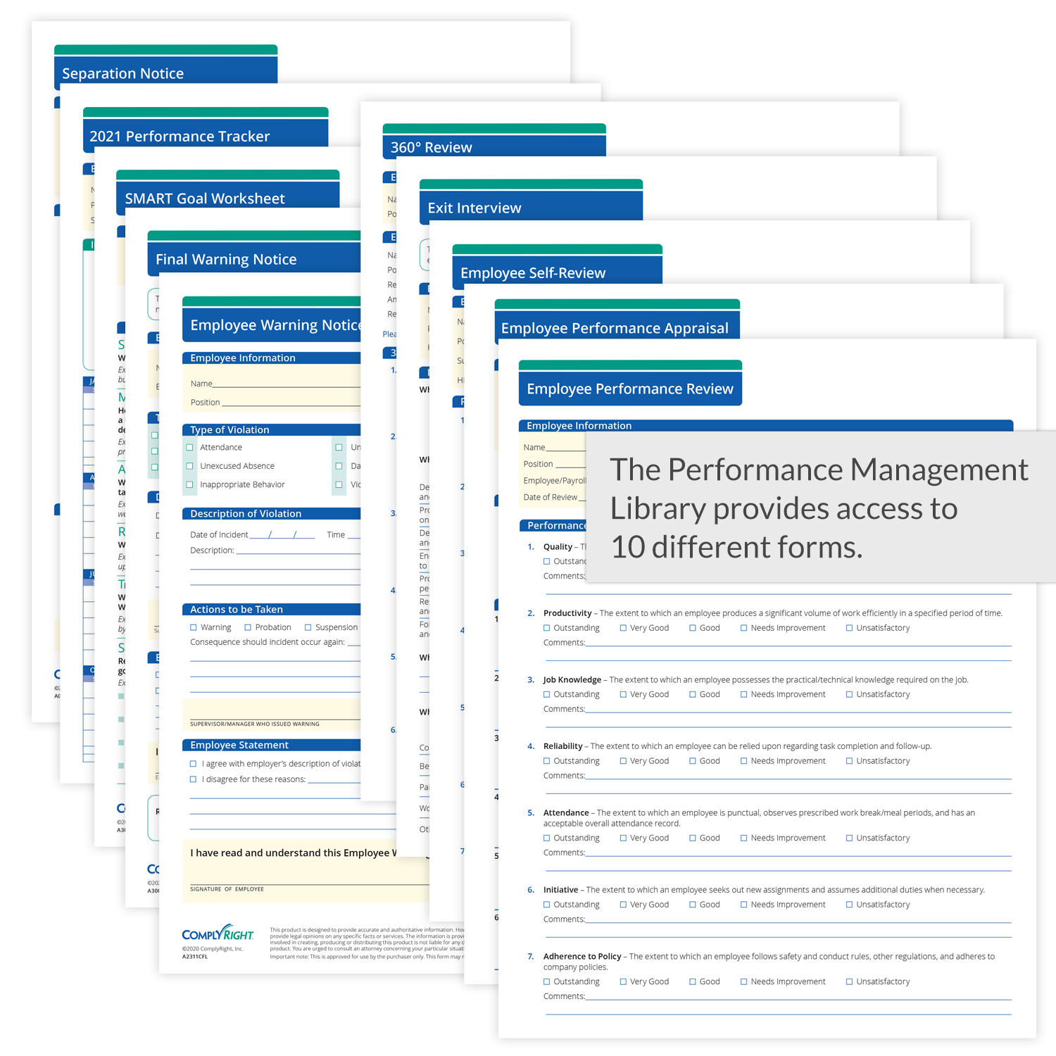 Employee Evaluation Forms: Performance Management | HRdirect