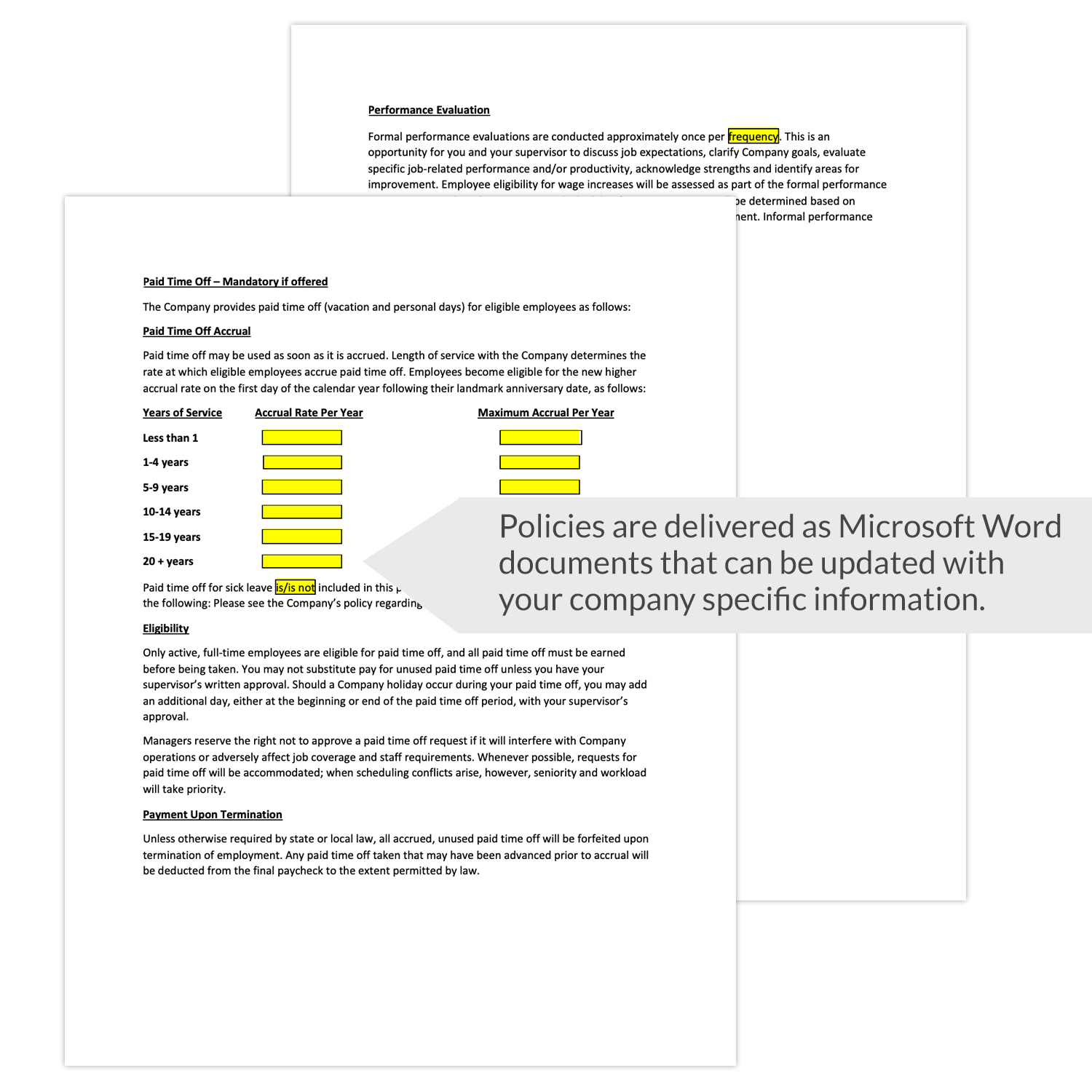 State-Specific Company Policies Library