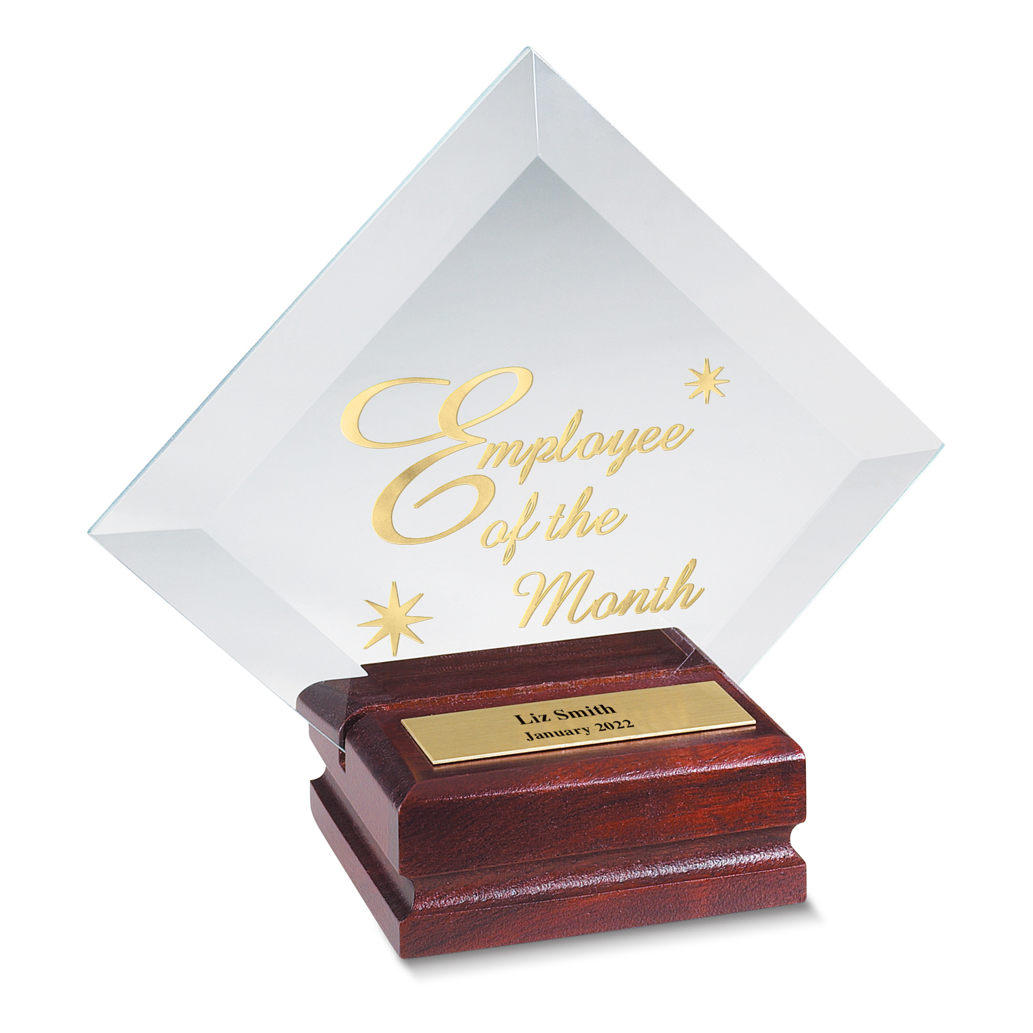 Diamond Employee Of The Month Individual Award Employee Awards