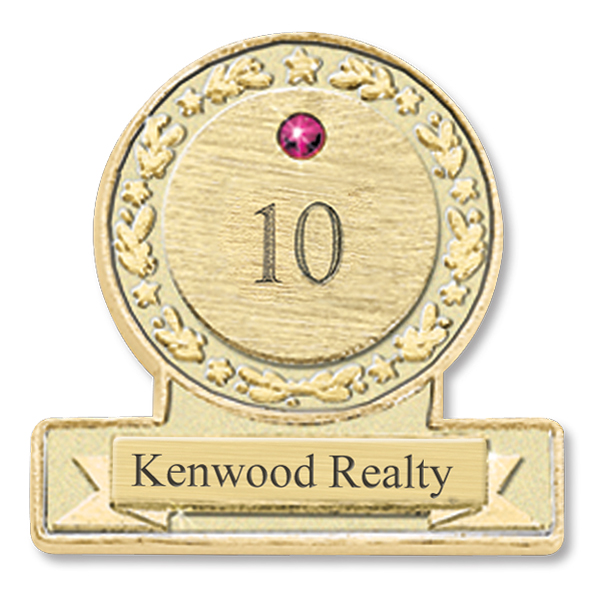 Years of Service Pin with Gemstone | HRdirect