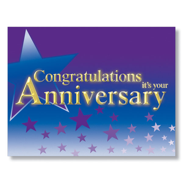 Shower Of Stars Anniversary Card HRdirect