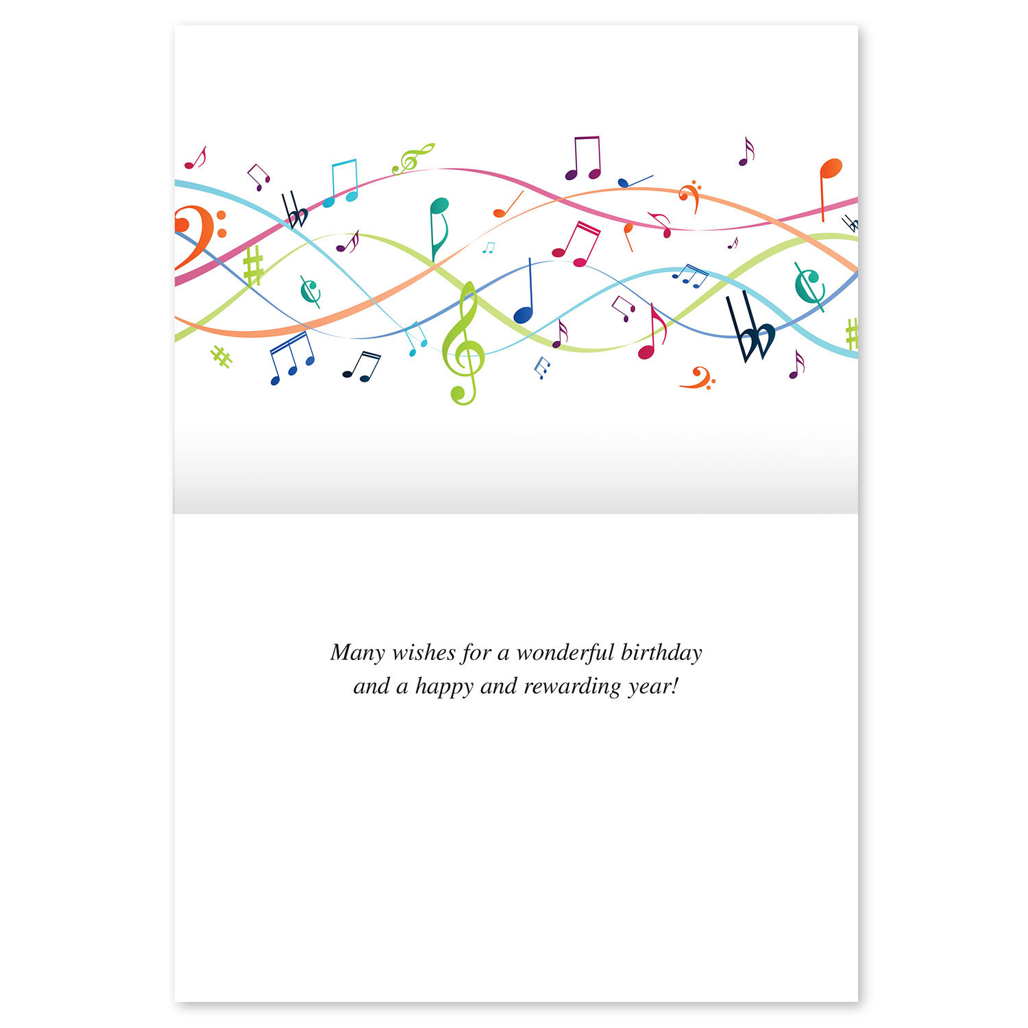 Musical Notes Birthday Card | HRdirect