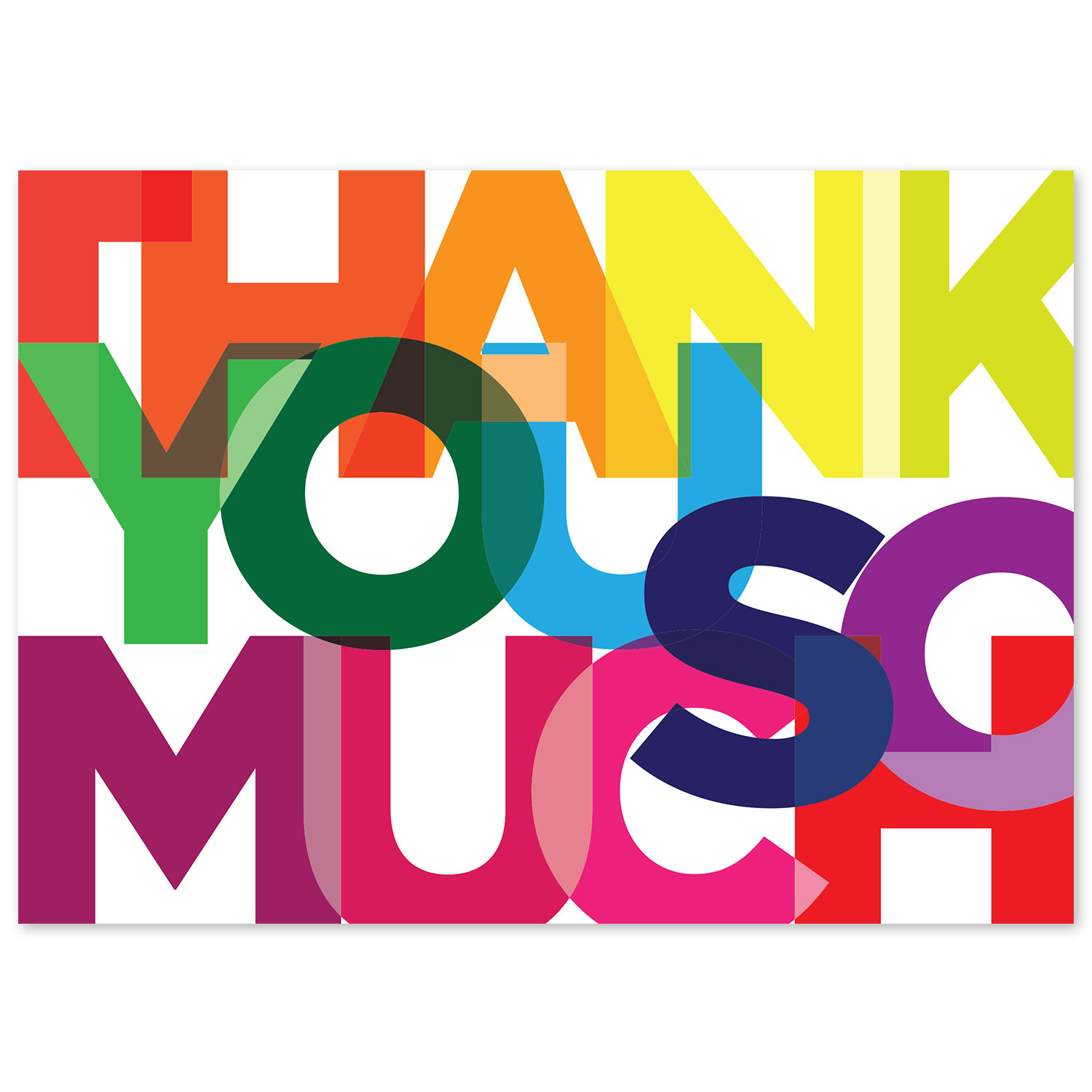 Colorful Blocks Thank You Card | HRdirect