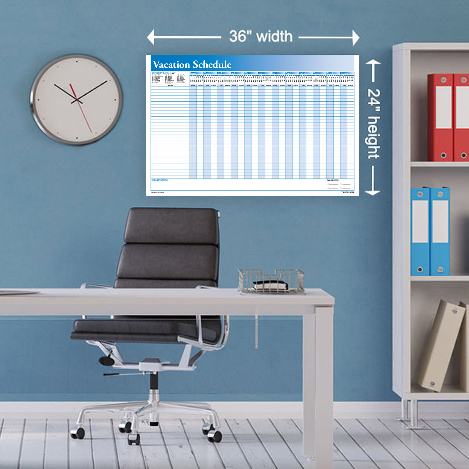 2026 Yearly Vacation Scheduler | Yearly Vacation Planner | HRdirect