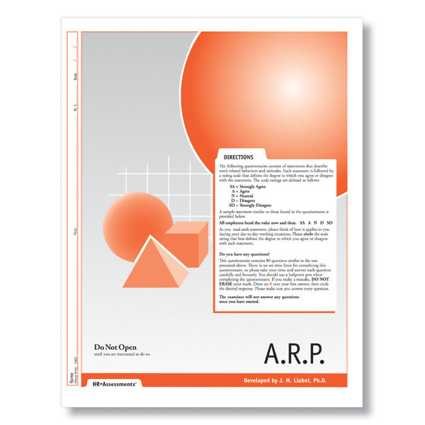 Applicant Risk Profiler Test | HRdirect