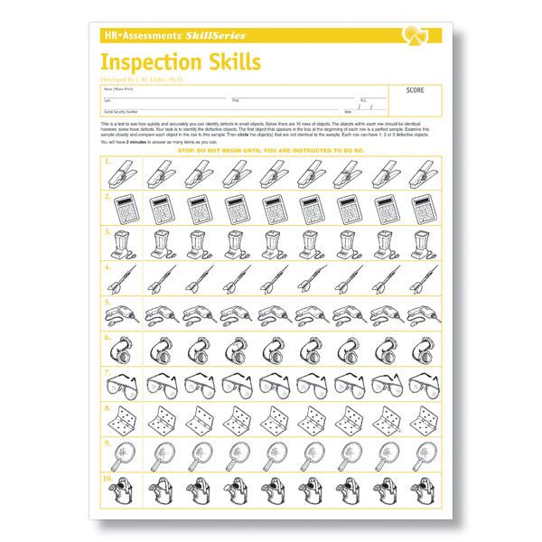 Inspection Skills Test For The Workplace